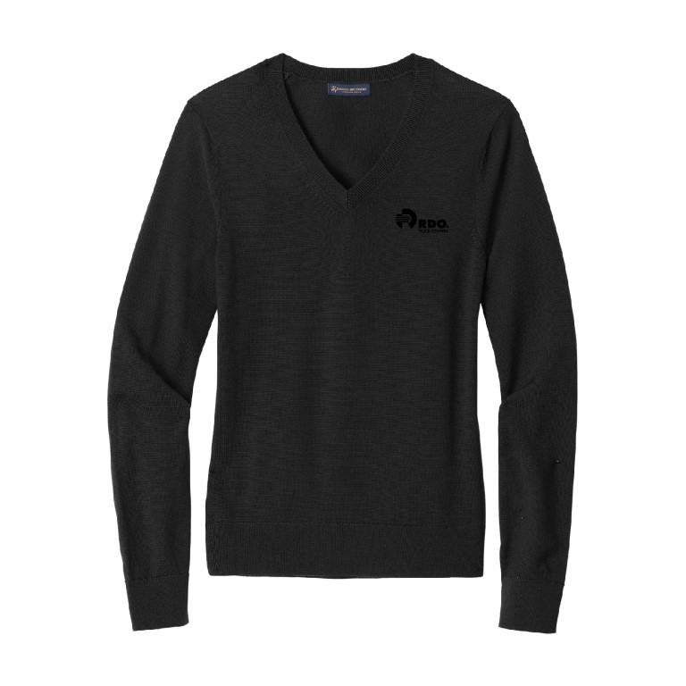 Ladies Apparel | Brooks Brothers Women's Washable Merino V-Neck Sweater ...